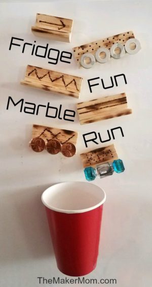 Make a DIY Marble Run for your Refrigerator - The Maker Mom